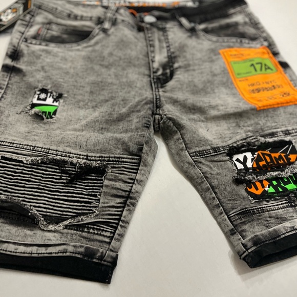 Royal Spirit | Shorts | Mens Black Denim Patches Shorts | Poshmark